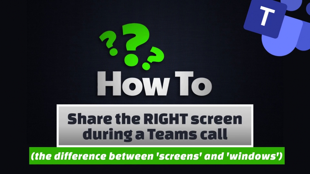 Share the right screen during a call - LCS IT SOLUTIONS